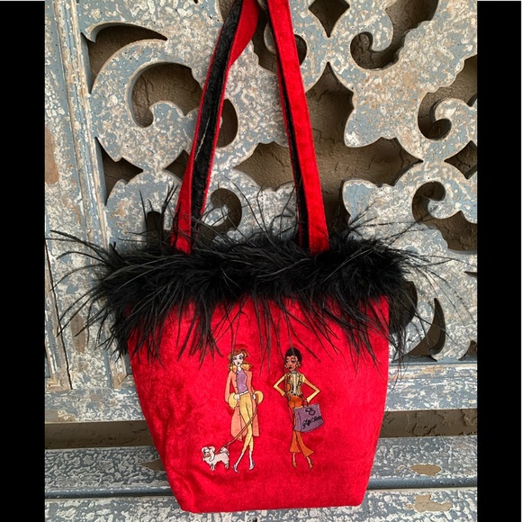 Bags | Vintage Velvet Themed Purse | Poshmark
